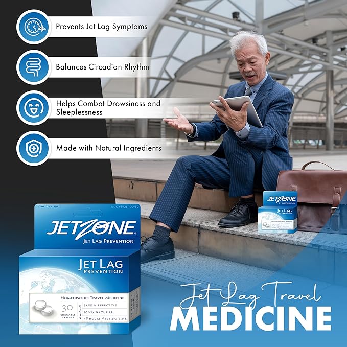 JetZone Homeopathic Jet Lag Prevention – Luggage Center